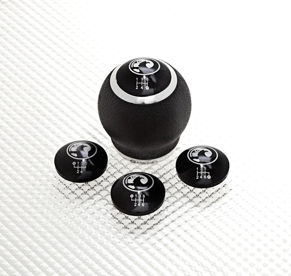 Richbrook 'Official Licensed' Vauxhall Car Gear Knob BLACK LEATHER (5 ...